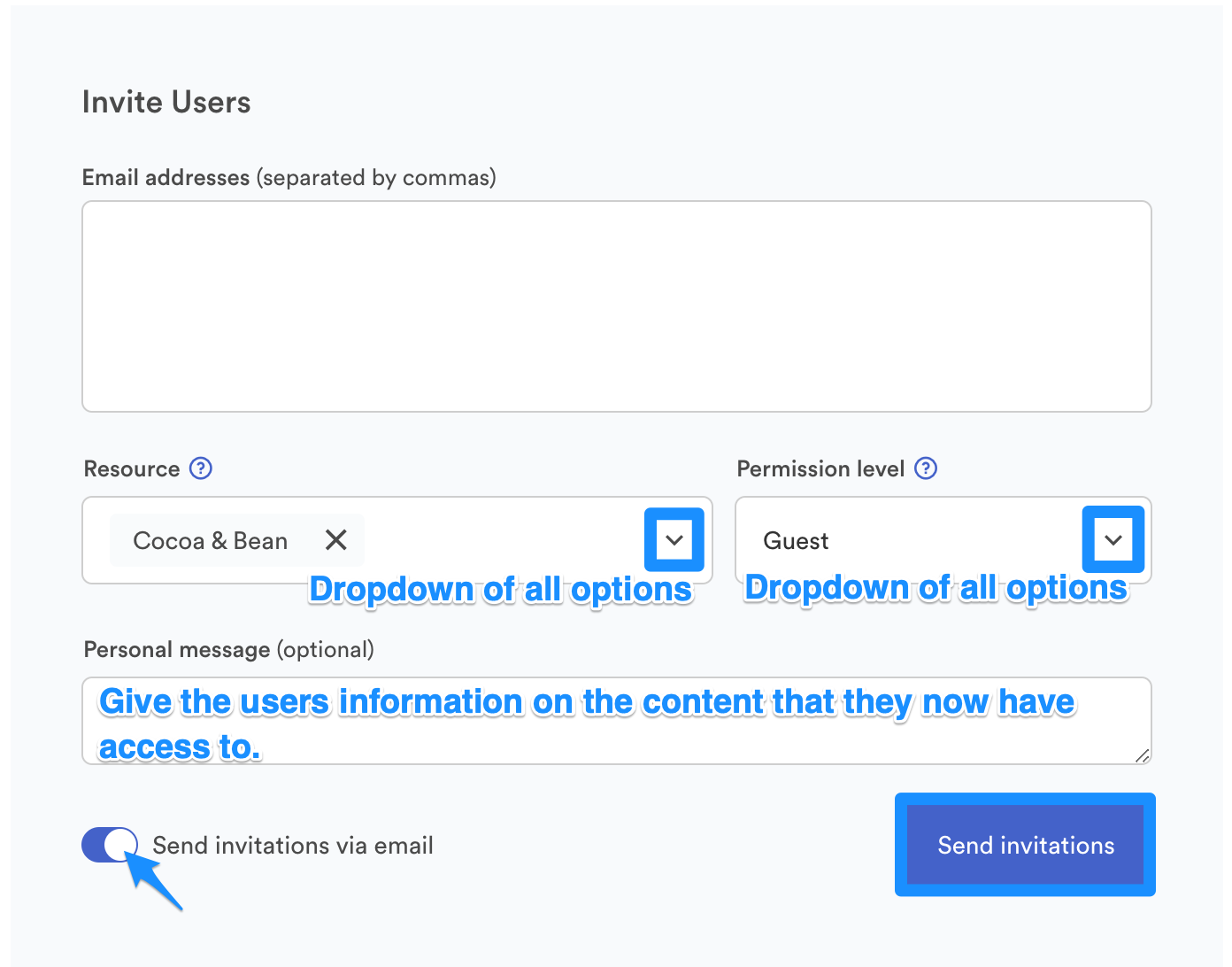 User Management, Invitations And Messaging – Getty Images Media Manager