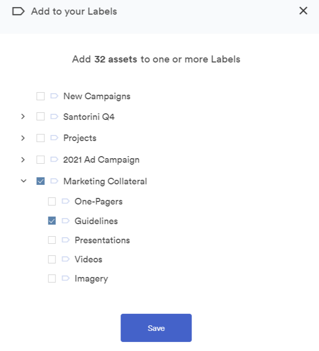 Labels – Getty Images Media Manager